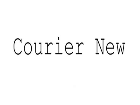 Courier New Font Free Fonts