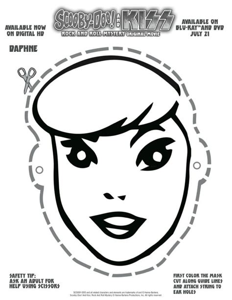 Free Printable Scooby Doo Daphne Mask Mama Likes This Scooby Doo