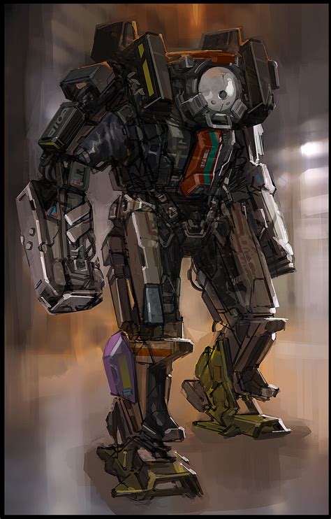James Daly Iii Mech Suit Character Concept Art Cyberpunk 2077