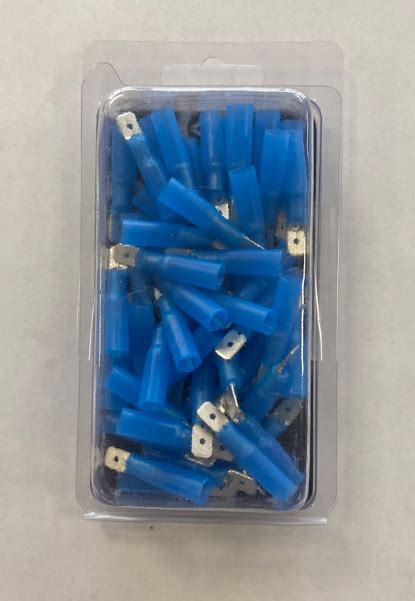 Heat Shrink Male Slide Connector 14 16 To 14 Gauge 50 Pack 1785412h