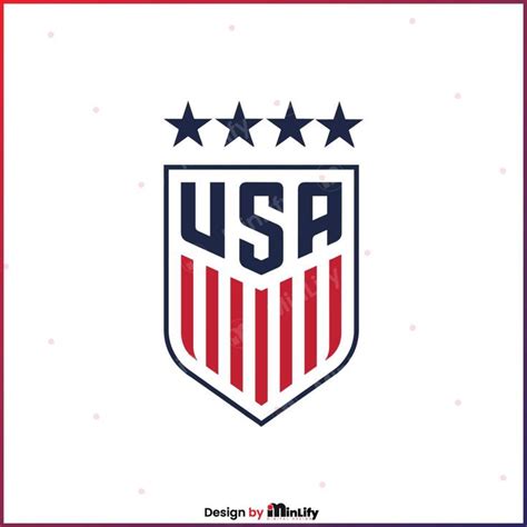 The Us Soccer Logo With Stars On It