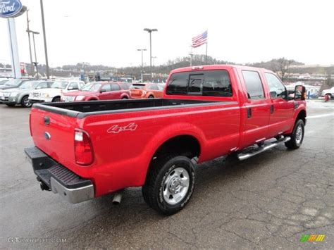 2010 Vermillion Red Ford F250 Super Duty Xlt Crew Cab 4x4 60233056