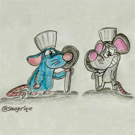 Happy Anniversary To Ratatouille Pencil Art By Chukoloco08 On Deviantart