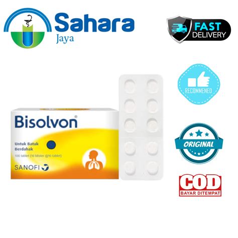 Sj Bisolvon 8 Mg 10 Tablets Bisolvon Tablet Per Strip Shopee Malaysia
