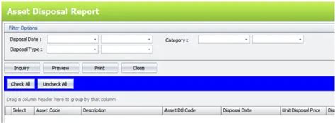 Chapter Asset Disposal Report CY GRP