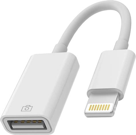 Lightning Vers Jack Cable Adaptateur Usb Iphone Certifié Apple Mfi Usb A Prise Otg Camera Pour