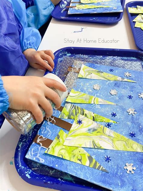 Winter Art Project For Preschoolers Pre K Christmas Art Winter Art