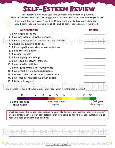 Building Self Esteem Worksheets 14 Best Self Esteem Worksheets Images
