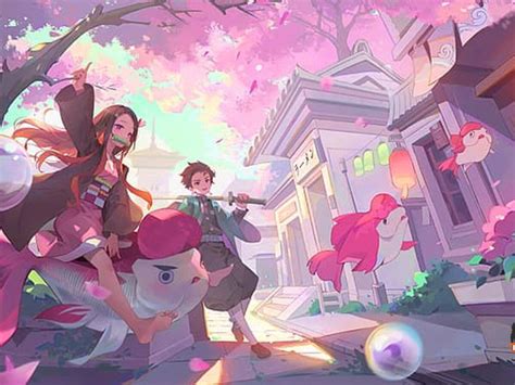 Demon Slayer Landscape Wallpapers Top Free Demon Slayer Landscape Backgrounds WallpaperAccess