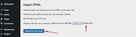opml importer wp rss aggregator knowledge base