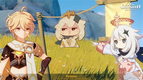 All Paimon Kite Expressions And Reactions Lantern Rite Event Youtube