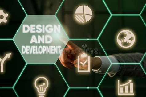 Writing Note Showing Design And Development Business Photo Showcasing