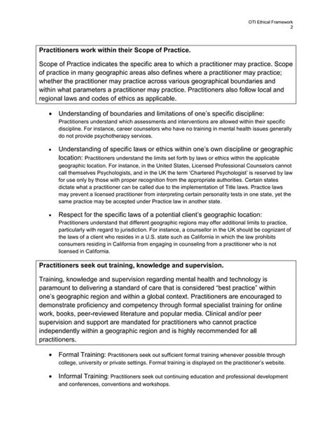 Ethical Framework Pdf