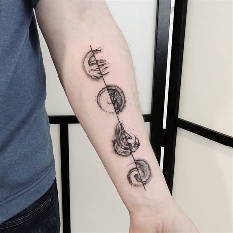 Element Tattoo Ideas Earth Air Fire And Water Designs