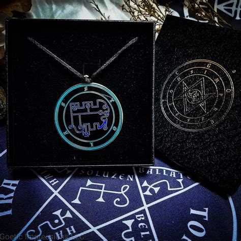 Stolas Sigil Medallion Ars Goetia Demon Seal Pendant Goetic Impressions