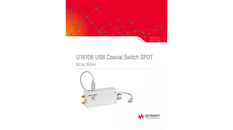 U1810b Usb Coaxial Switch Dc To 18 Ghz Spdt Keysight