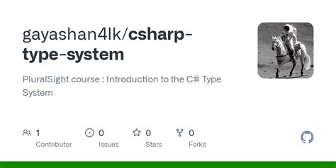 Github Gayashan4lkcsharp Type System Pluralsight Course