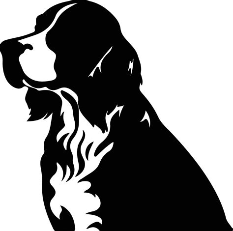 English Springer Spaniel Black Silhouette 38496259 Vector Art At Vecteezy