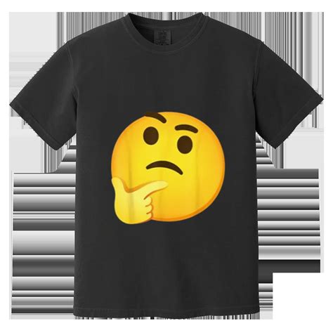 Emoticon Thinking Face Thinker Confused Mood Meme Graphic Art Comfort