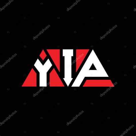Diseño De Logotipo De Letra Triangular Yip Con Forma De Triángulo