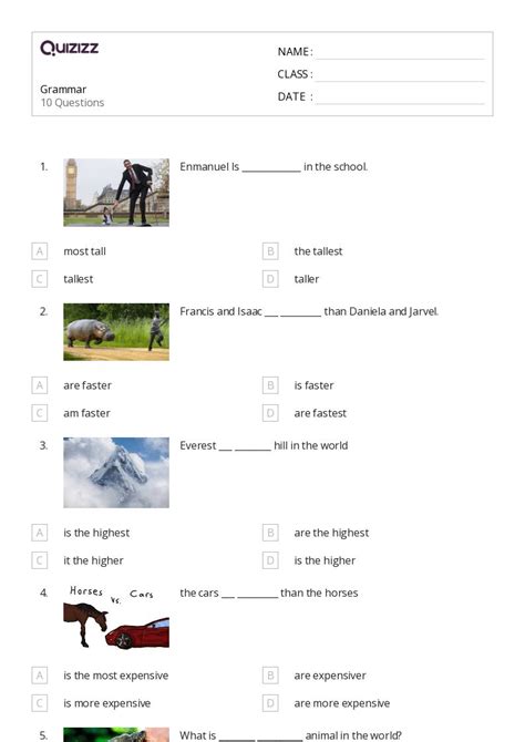 50 Grammar Worksheets For 9th Class On Quizizz Free And Printable