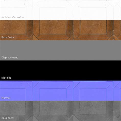 Mosaic Ceramic Matte Tile Texture Brown Poliigon