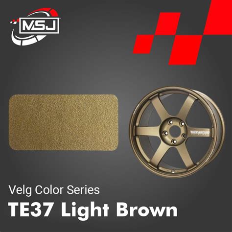 Jual Cat Velg Mobil Motor Te37 Light Brown Velg Series Msj Shopee Indonesia