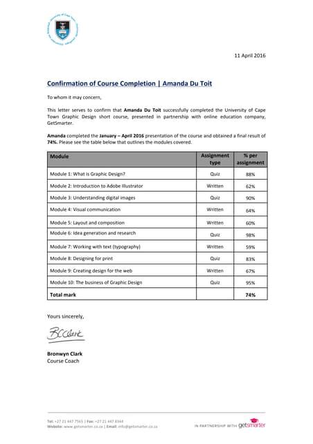 Letter Of Completion Awaiting Delivery Of Certificate Pdf