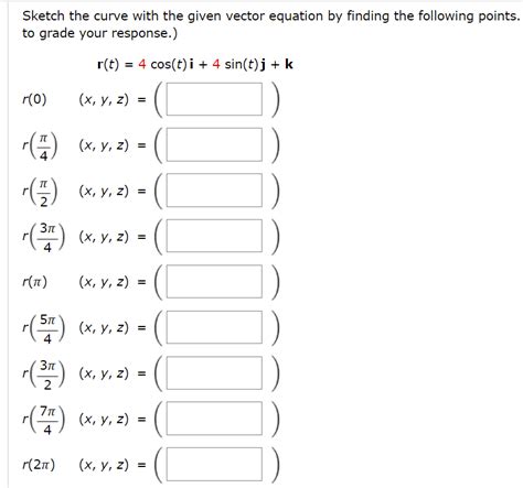 Solved Sketch The Curve With The Given Vector Equation By Chegg