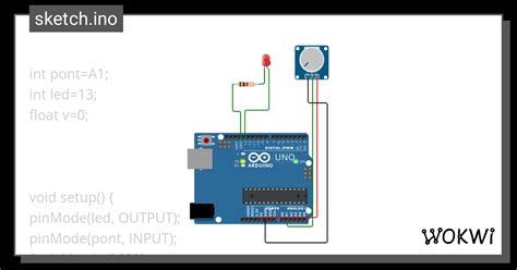 POTENCIOMETRO ATVM IIE2 Wokwi ESP32 STM32 Arduino Simulator