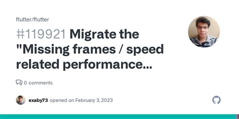 Migrate The Missing Frames Speed Related Performance Issues Issue