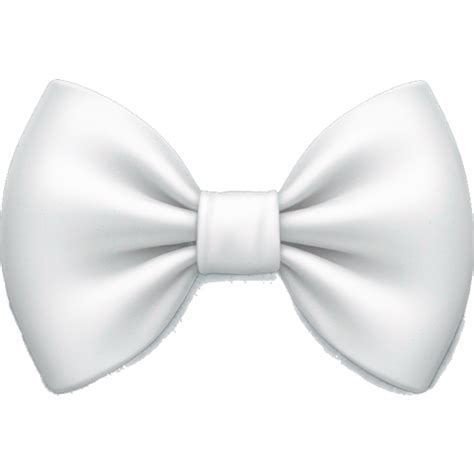 Cute White Bow Emoji Ai Emoji Generator