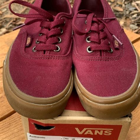 Vans Shoes Vans Authentic Light Gum Burgundy Port Royale Gum Us Men 4 Women 55 Poshmark