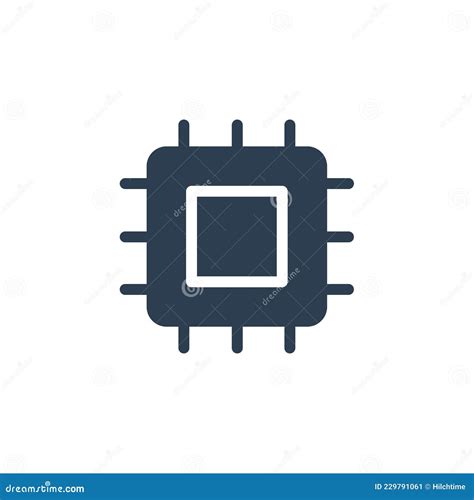 Motherboard Solid Icon Pcrepair Concept Motherboard Vector Sign On