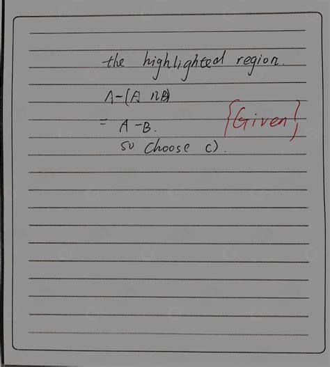 Solved 6 In The Diagram Below The Highlighted Region Represents The