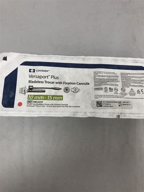 New Covidien Nb15stf Versaport Plus Bladeless Trocar With Fixation