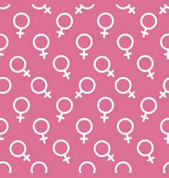 Seamless Geometric Pattern With Female Royalty Free Vector