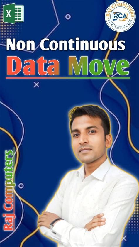 Non Continuous Data Move In Excel Raj Computers Raj Sir
