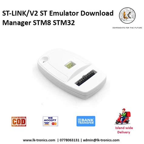 St Link V2 Programmer And Debugger Stm32 Stm8 Lk Tronics