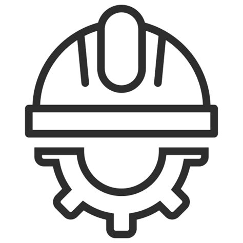 Engineering Engineer Hard Hat Helmate Constructiongear Icon
