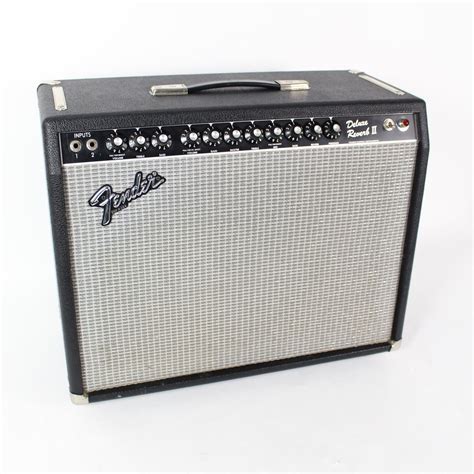 1984 Fender Deluxe Reverb Ii 20w 1x12 Tube Combo Amp Rivera Era Cream