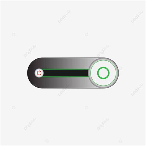 Push Power Buttons Red For Off Green For On Vector Banner Slider Power Png And Vector With