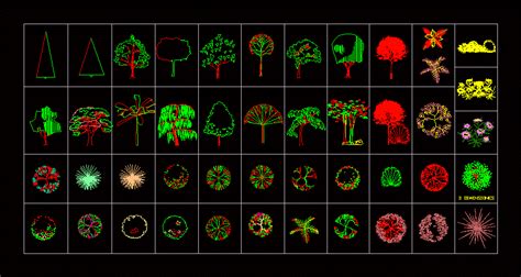 CAD Blocks Of Tree Top Views In DWG 305 03 KB CAD Library