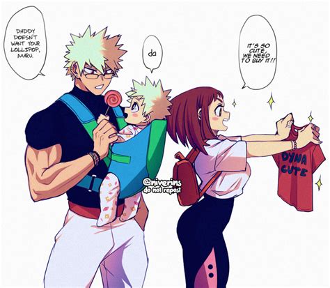 Niverins Bakugou Katsuki Uraraka Ochako Boku No Hero Academia 1girl