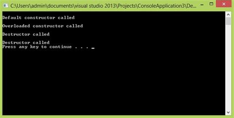 constructor and destructor sourcecodester