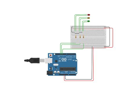 Circuit Design Semáforo Tinkercad