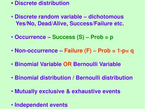 PPT Binomial Distribution PowerPoint Presentation Free Download ID