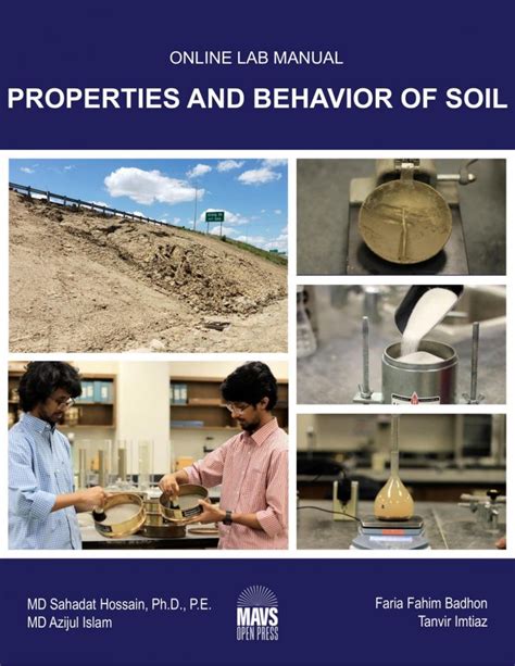 Properties And Behavior Of Soil Online Lab Manual Simple Book Publishing
