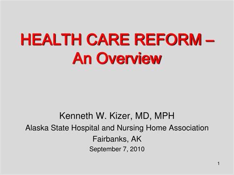Ppt Health Care Reform An Overview Powerpoint Presentation Free