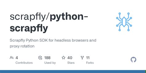Github Scrapflypython Scrapfly Scrapfly Python Sdk For Headless
